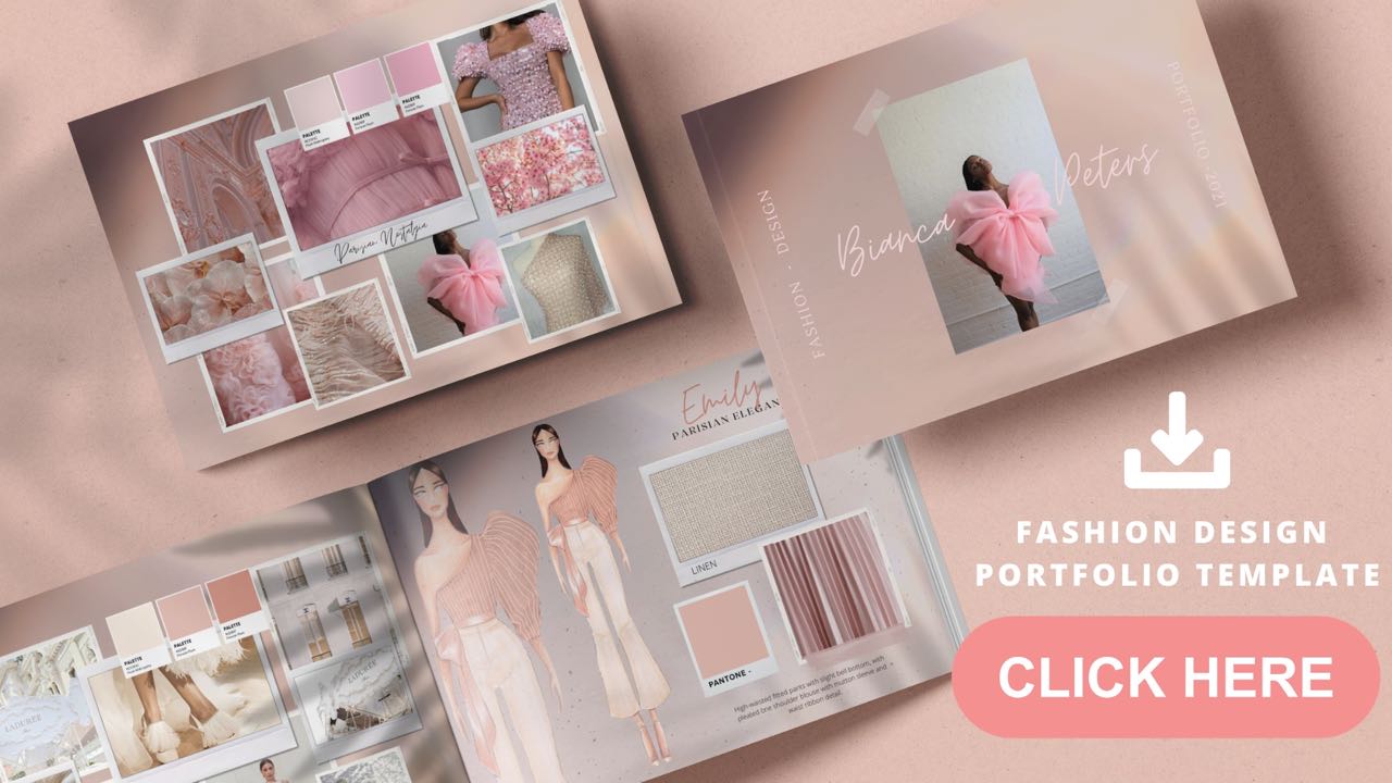 Fashion Design Portfolio Example- 1 hour Challege! | La Mode College